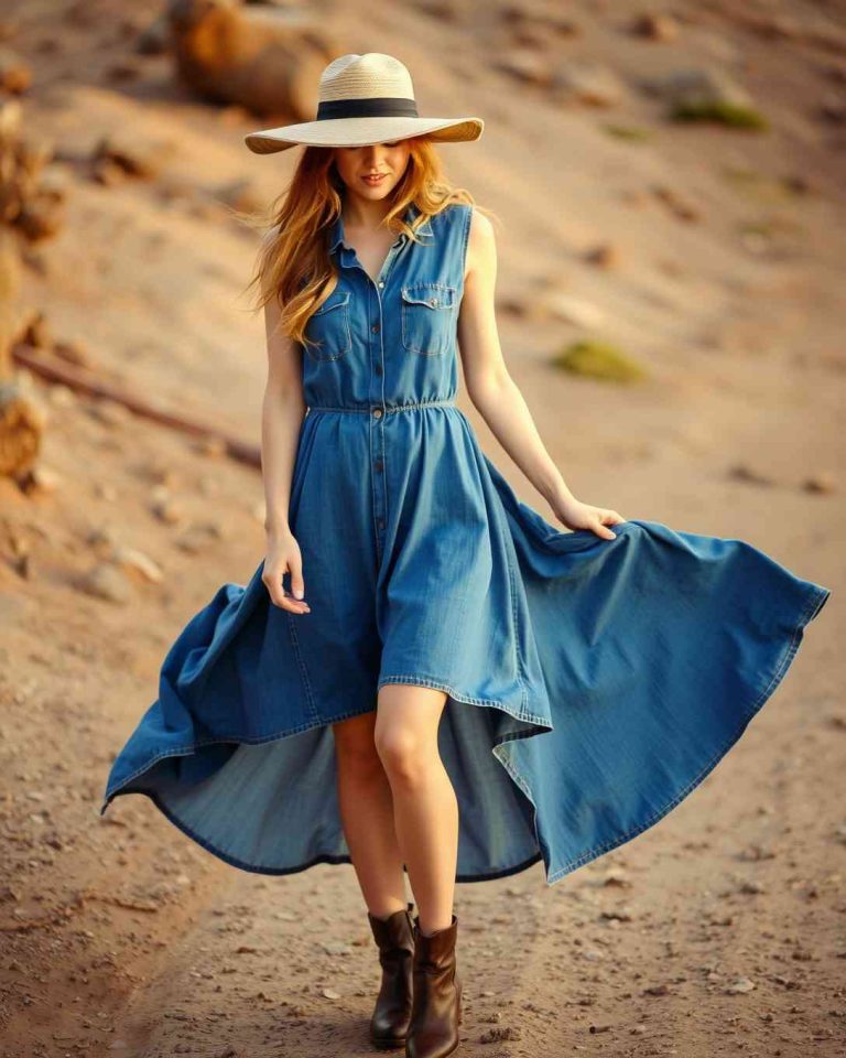 30 Irresistible Denim Dress Outfit Ideas for Every Occasion - Looks Of ...