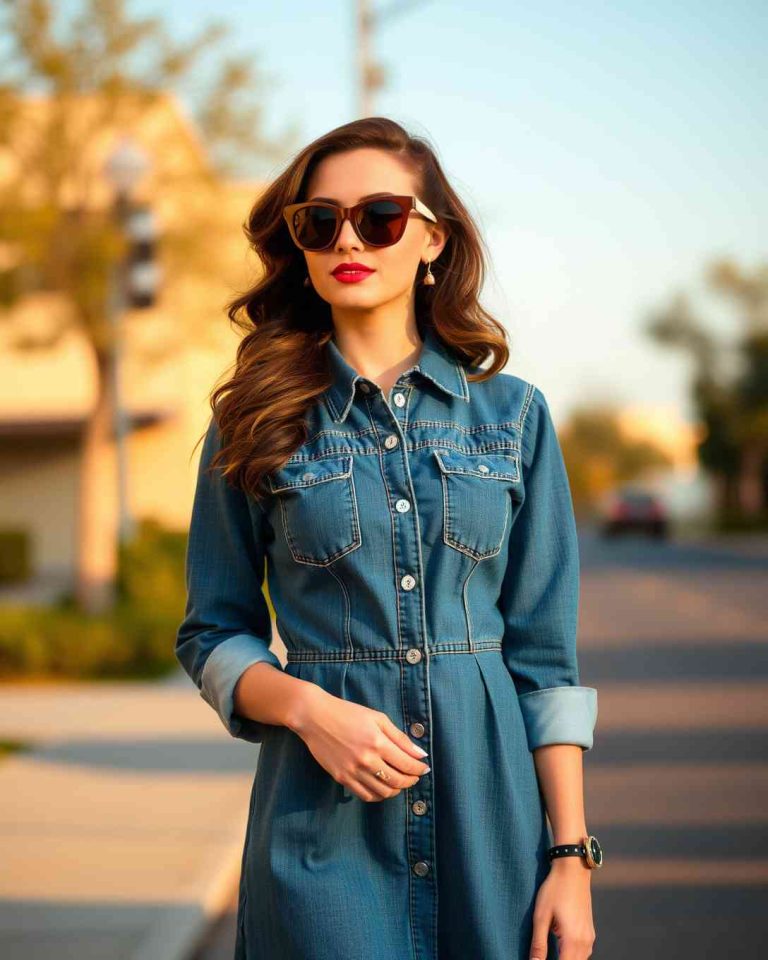 30 Irresistible Denim Dress Outfit Ideas for Every Occasion - Looks Of ...